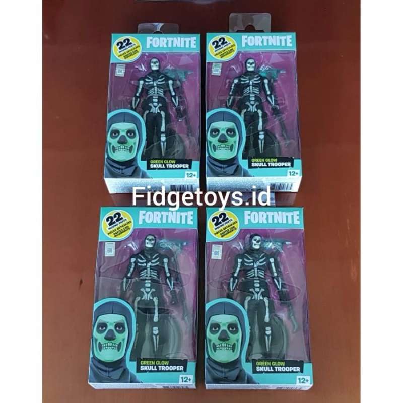 Jual McFarlane Toys Fortnite Skull Trooper GITD Exclusive Action Figure ...