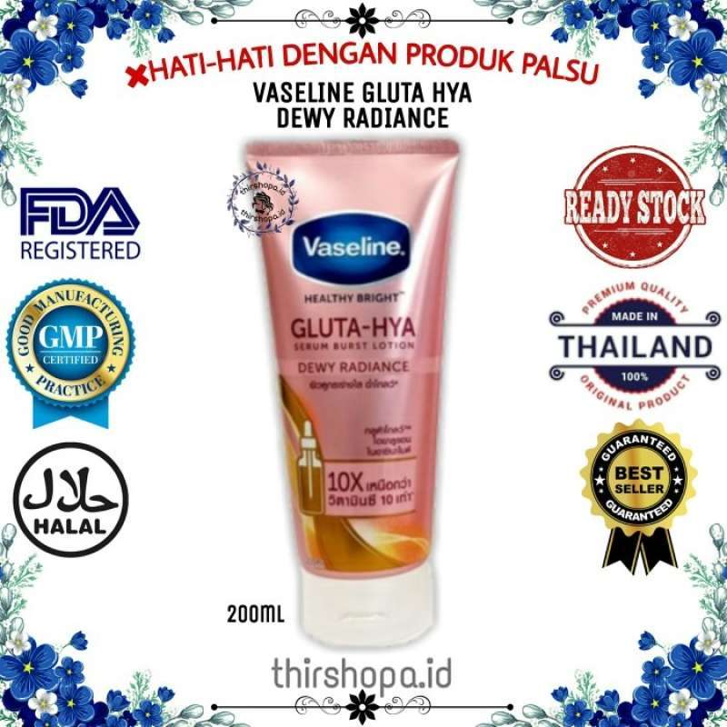 Jual (READY & ORIGINAL) VASELINE GLUTA HYA SERUM BURST DEWY RADIANCE ...