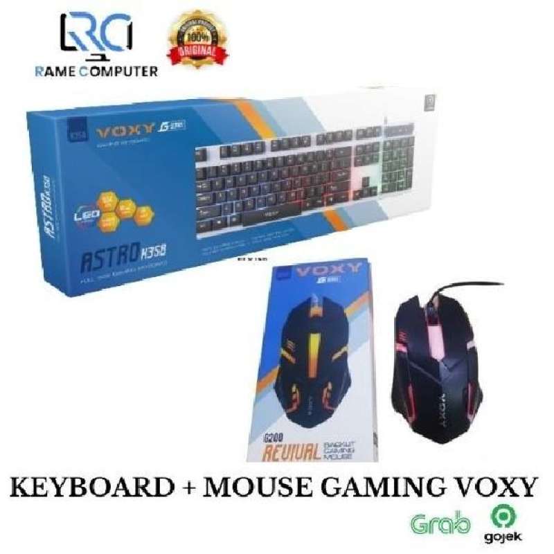 Jual PAKET KEYBOARD + MOUSE GAMING METEOR VOXY G SERIES RGB LAMPU LED ...