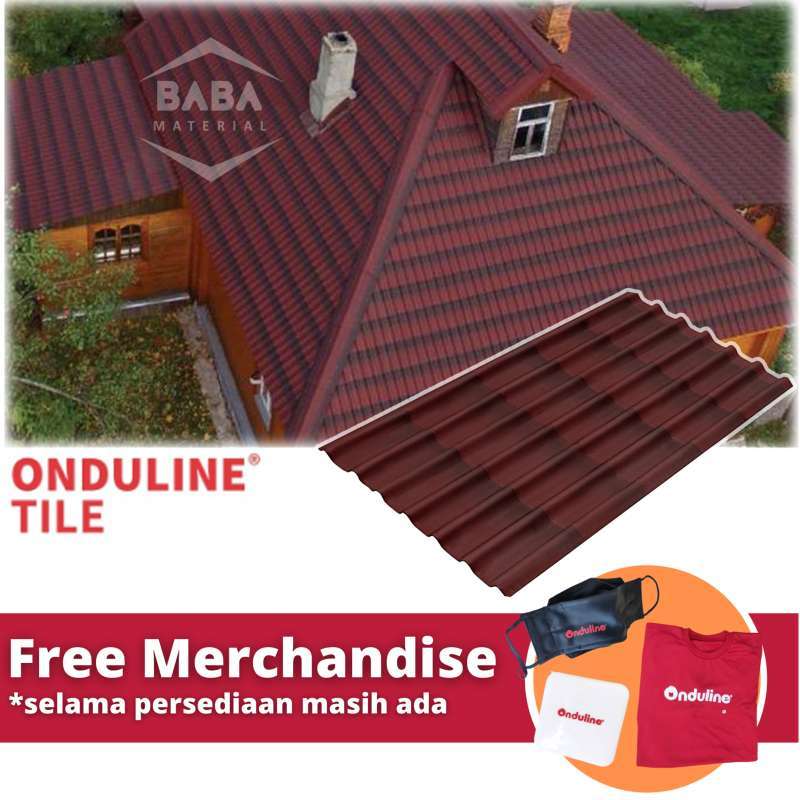 Jual Onduline Atap Ringan Bitumen - Tile Merah Di Seller Baba Material ...