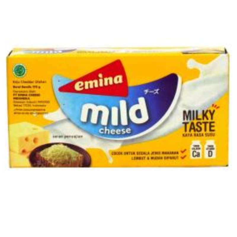 Jual Keju cheddar olahan Emina mild cheese milky taste 170g di Seller ...