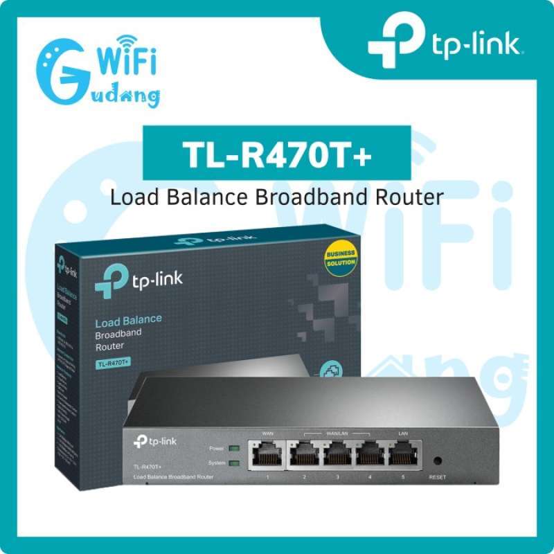 Promo Tp-Link Tl-R470T+ 5-Port Fast Ethernet Multi-Wan Route Load ...