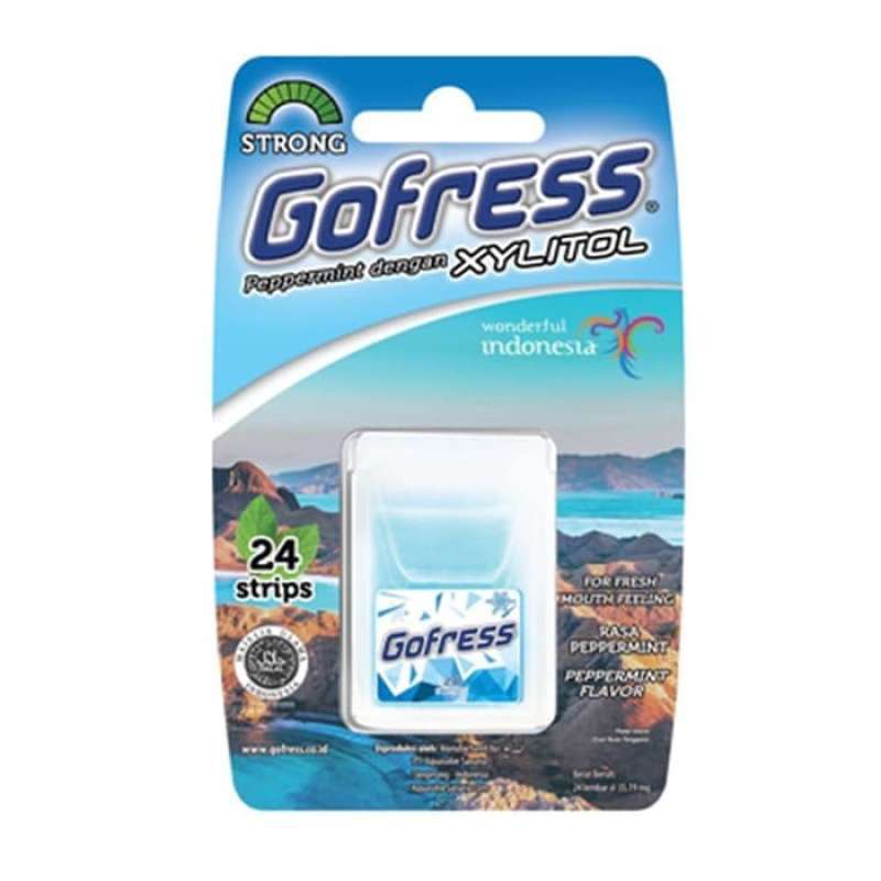Jual Permen Lembaran Tipis Go Fress Gofress Xylitol Penyegar Nafas 24 ...