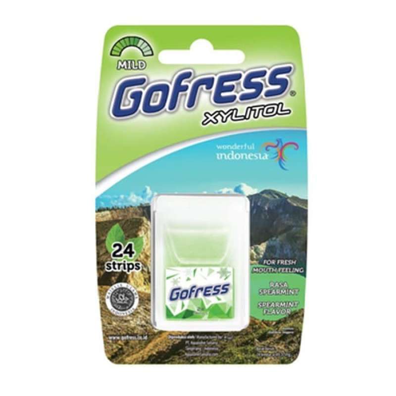 Jual Permen Lembaran Tipis Go Fress Gofress Xylitol Penyegar Nafas 24 ...