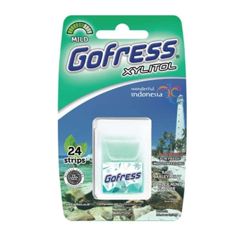 Jual Permen Lembaran Tipis Go Fress Gofress Xylitol Penyegar Nafas 24 ...