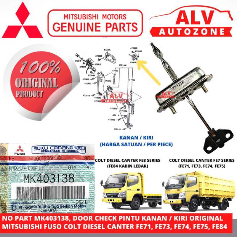 Jual Stoper Check Door Penahan Pintu Original Colt Diesel Canter ...