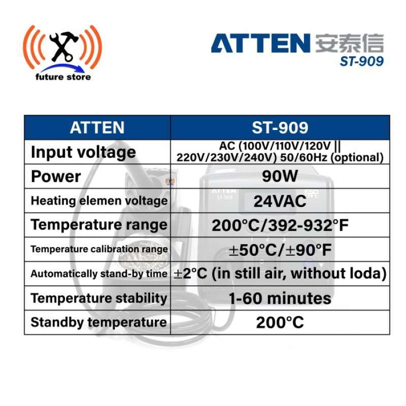 Promo Atten St-909 90w Soldering Station - Smd Digital Solder Station ...