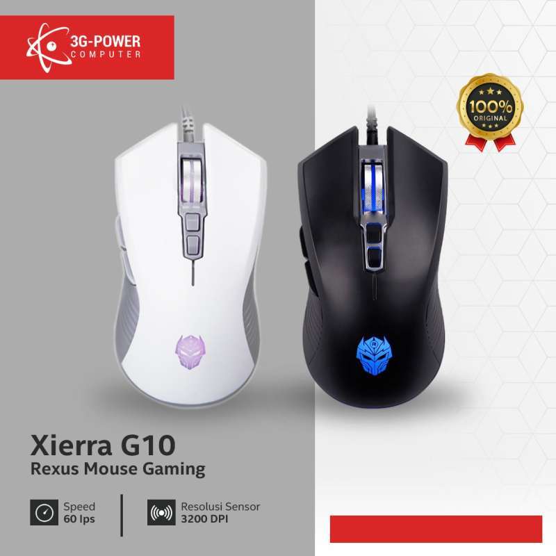 Promo Rexus Xierra G10 Gaming Mouse Diskon 34% di Seller 3G-POWER ...
