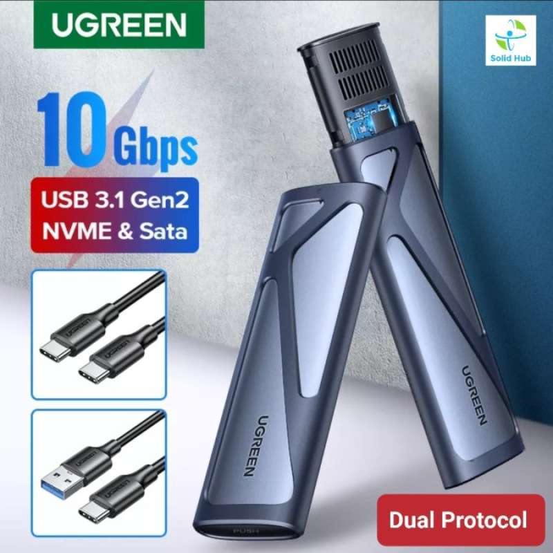 Promo Ssd M.2 Case Nvme Sata Dual Protocol Ugreen Enclosure 10Gbps Usb 3.1 Diskon 11% di Seller ...
