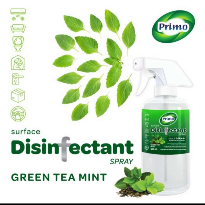 Jual PRIMO DISINFECTANT SPRAY GREEN TEA 500ML di Seller Srisusan Shop ...