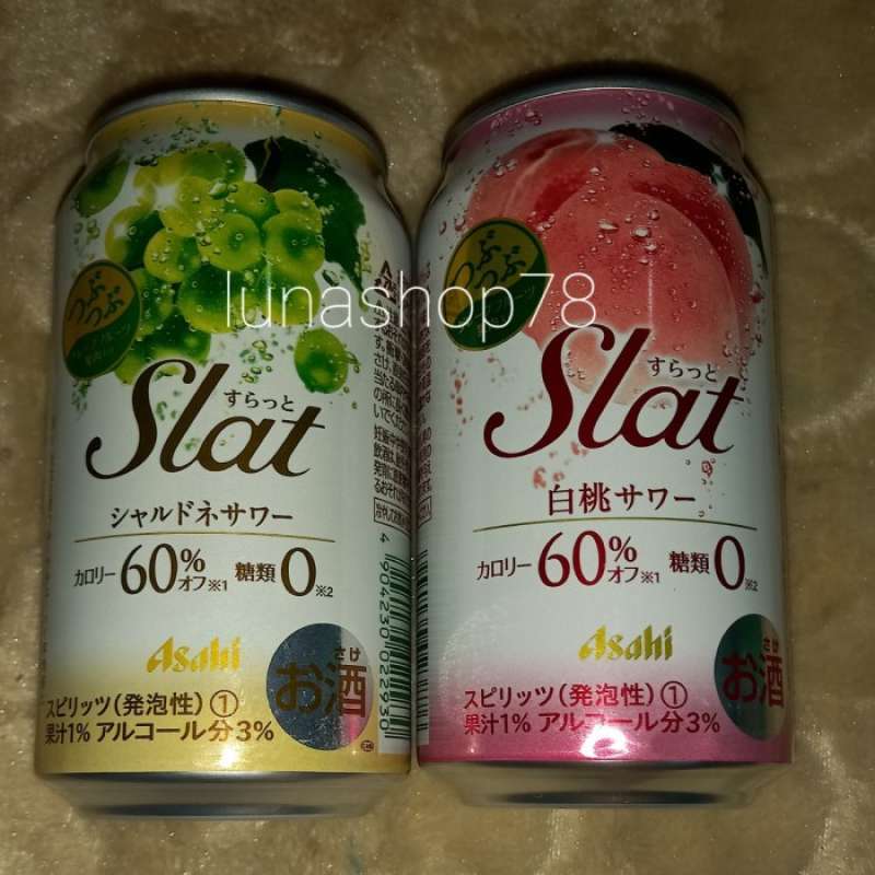 Jual Minuman Asahi Slat refreshing white grape / peach 350ml di Seller ...