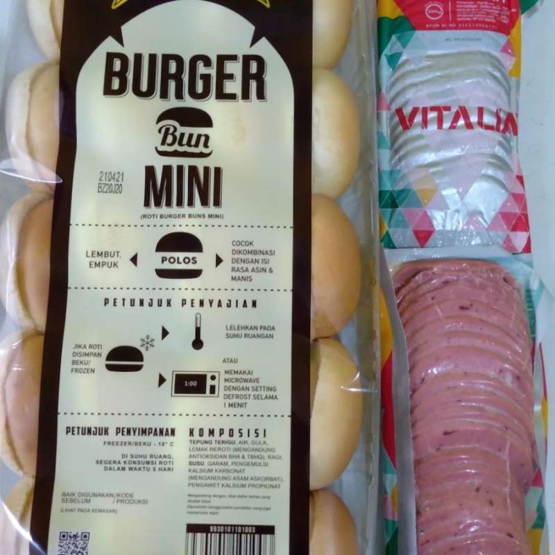 Jual PAKET Burger Mini Vitalia Patties dan Bernardi bun di Seller DIVA ...