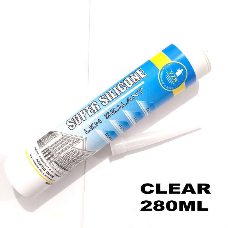 Jual Lem Silicon/lem Sealant Putih/hitam/clrear 280-300ml Elglado/yzr ...