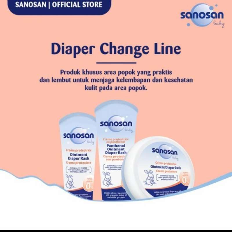 Jual Sanosan Baby Ointment Diaper Rash 75 Ml/krim Ruam Popok Di Seller ...