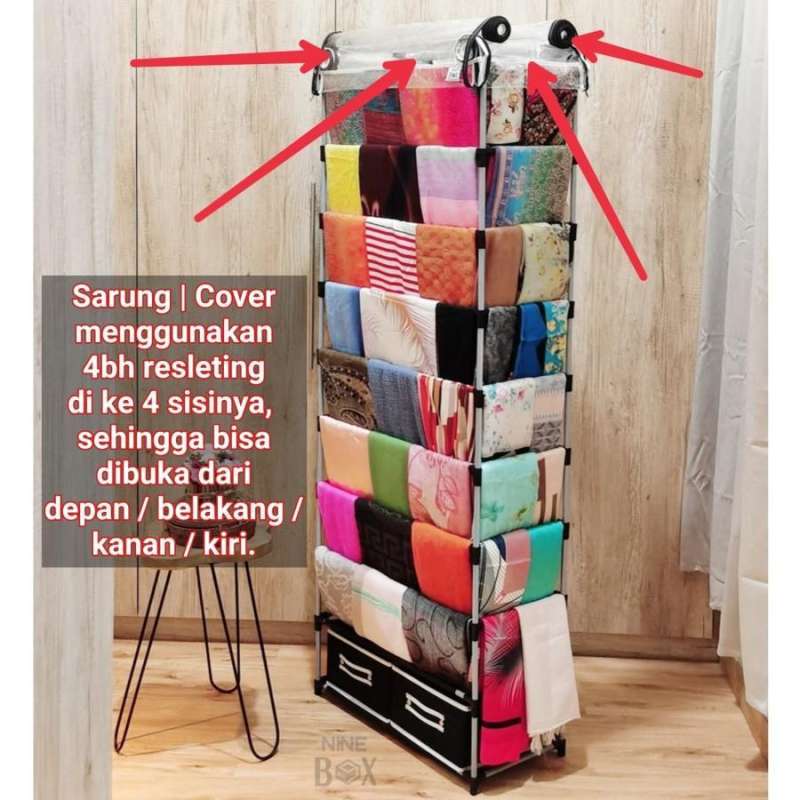 Jual Rak Hijab/rak Jilbab/rak Gantung/gantungan Hijab/gantungan Kertas ...