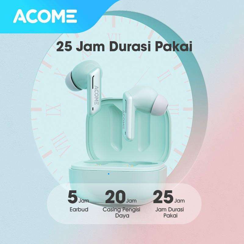 Jual Acome True Wireless Earbuds Headset Bluetooth 5.3 Tws Led Garansi ...