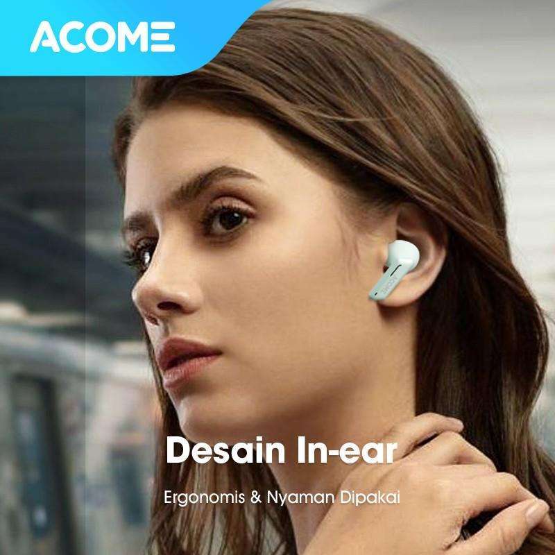 Jual Acome True Wireless Earbuds Headset Bluetooth 5.3 Tws Led Garansi ...
