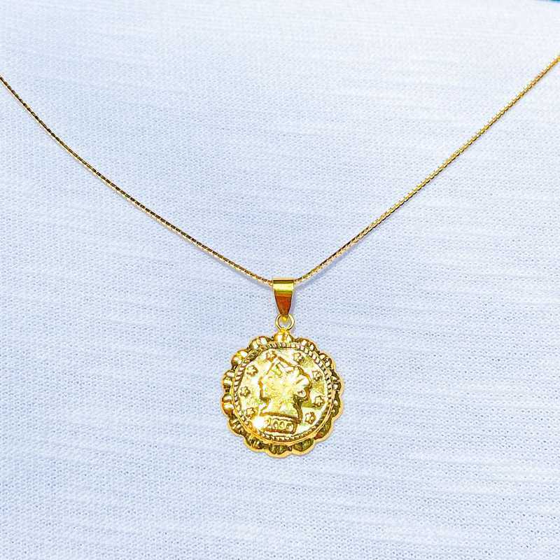 Jual Liontin koin emas asli kadar 700 70 16k coin victorian vintage ...