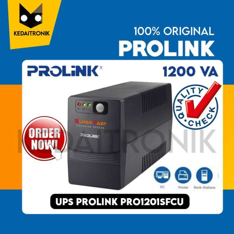Promo Ups Stabilizer Prolink Pro 1201 Sfcu 1200va, Fast Charging, Usb ...