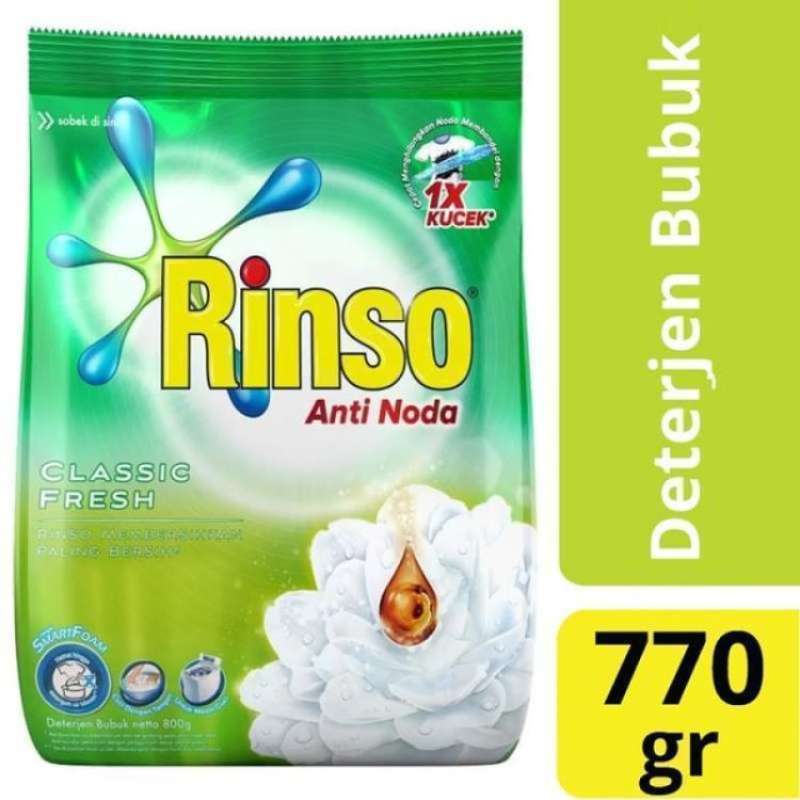 Promo Rinso Anti Noda Det Powder Classic 770gr Diskon 8% Di Seller ...