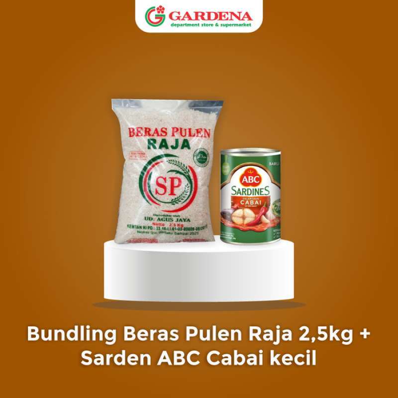 Jual Bundling Beras Pulen Raja 2,5kg + Sarden ABC Cabai kecil di Seller ...