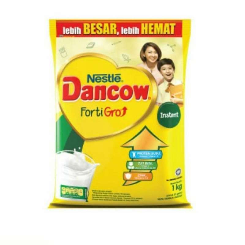 Jual DANCOW Fortigro Susu Bubuk Susu Anak Instant [ Pouch /1kg] NESTLE ...