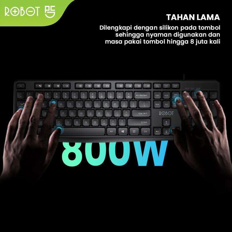 Jual Robot Portable Mini Wireless Set Combo Keyboard And Mouse Km3100 ...