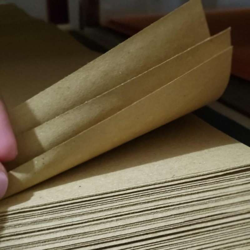 Jual kertas coklat kraft liner 125 gsm ukuran plano 90 x 120 CM di ...