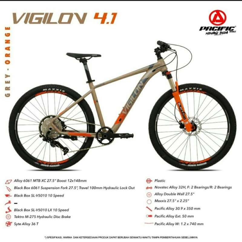 Jual Sepeda gunung MTB 27,5 pacific vigilon 4.1 di Seller Fida cycle ...