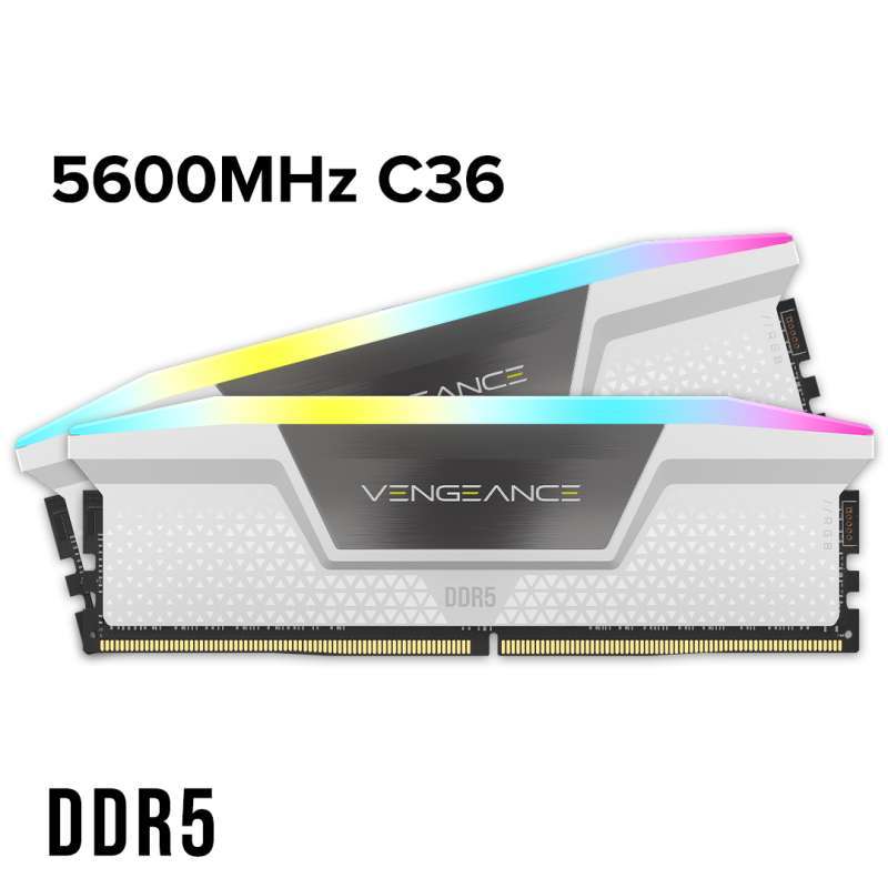 Jual Corsair Vengeance Rgb 32gb (2x16gb) Ddr5 Dram 5600mhz C36 - White Di Seller Corsair ...
