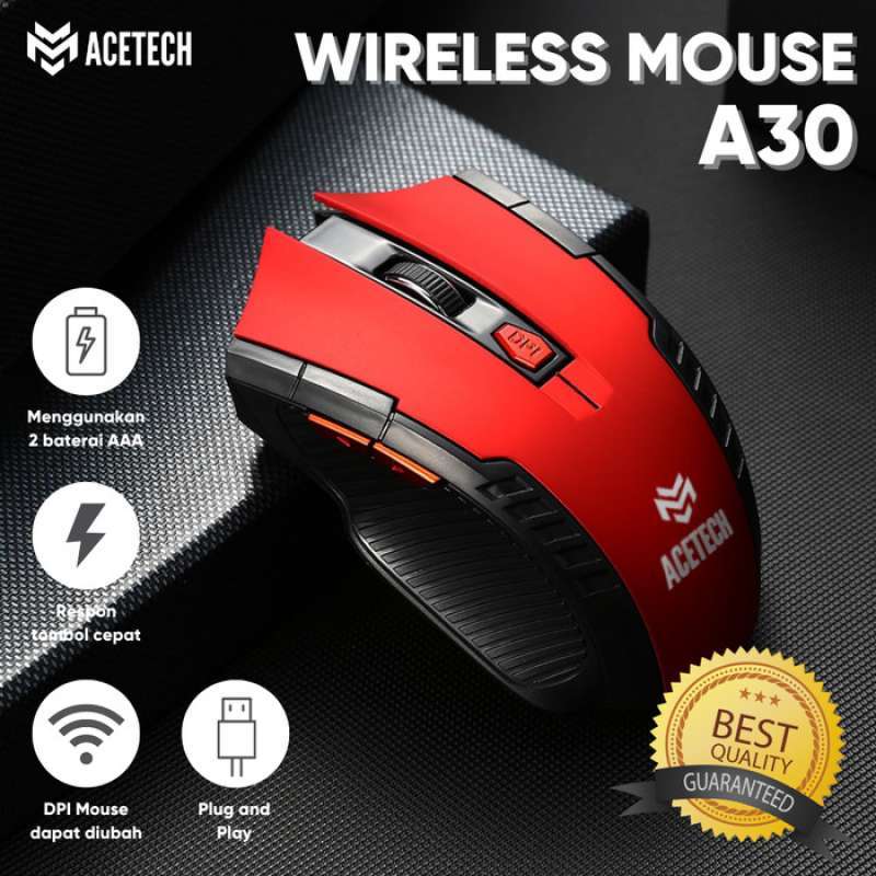 Promo Acetech Mouse Wireless - Mouse Wireless Gaming Acetech A30 ...