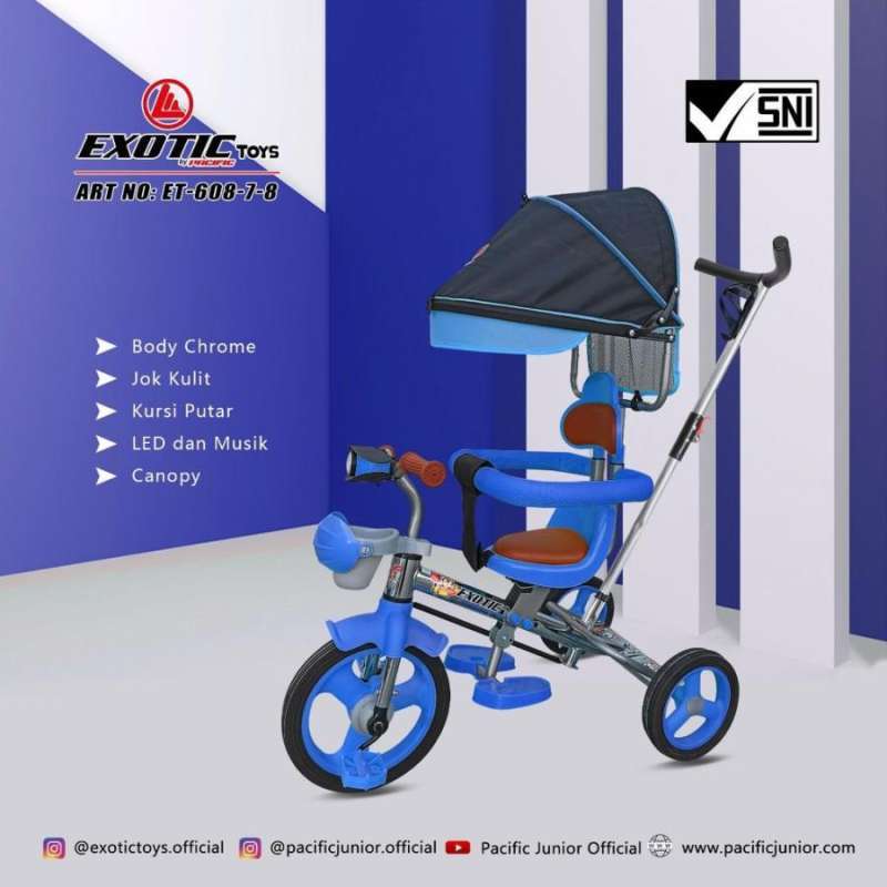 Jual Sepeda Roda Tiga Exotic Et608-7-8 Kursi Putar - Stanley Di Seller ...