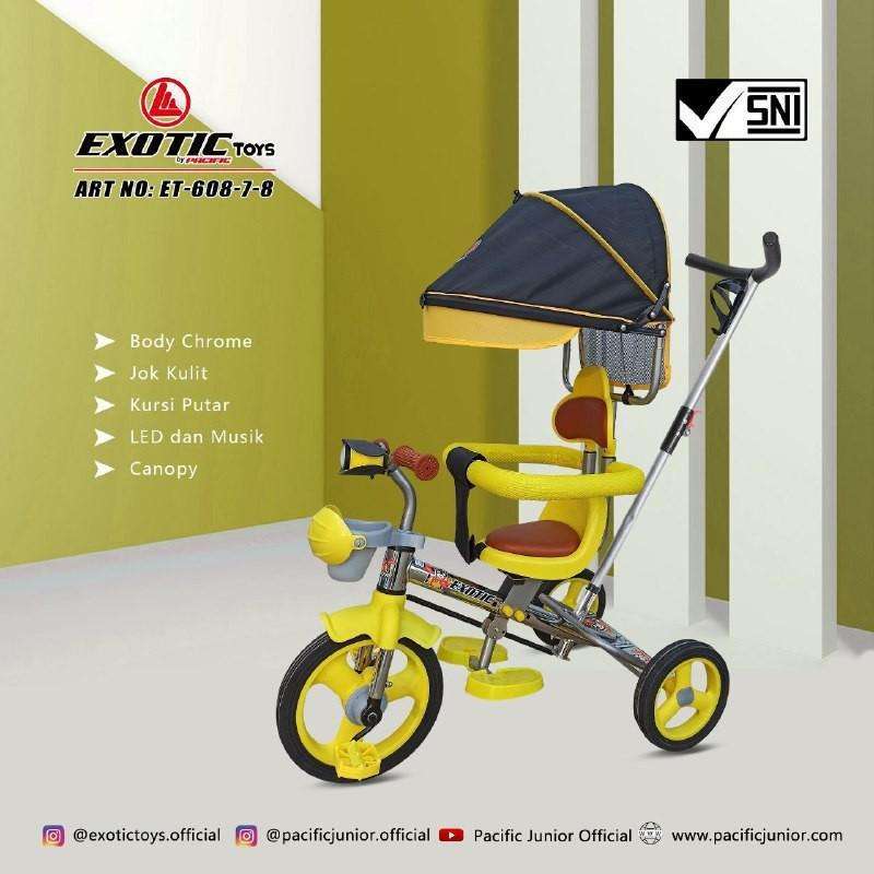 Jual Sepeda Roda Tiga Exotic Et608-7-8 Kursi Putar - Stanley Di Seller ...
