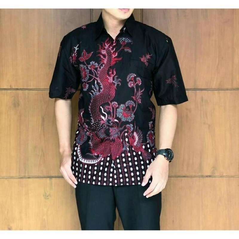 Jual Kemeja Batik Pria Lengan Pendek Motif Naga 🏷️ Model Premium ... Jual Kemeja Batik Pria Lengan Pendek Motif Naga 🏷️ Model Premium ...