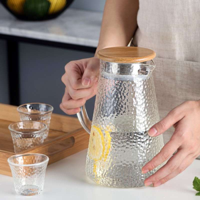 Promo Teko Pitcher Air Minum Teh Chinese Teapot Kaca Tahan Panas Api ...