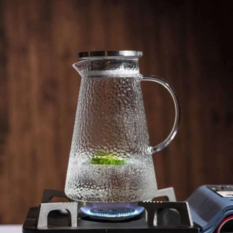 Promo Teko Pitcher Air Minum Teh Chinese Teapot Kaca Tahan Panas Api ...