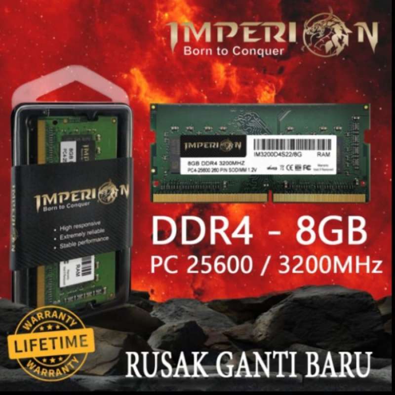 Promo Ram Imperion Ddr4 8Gb 3200 Mhz Pc25600 Ram Laptop Sodimm Garansi ...