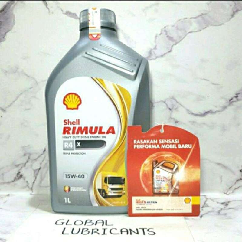 Jual Shell Rimula R4X 15W-40 1 Liter (Oli Mesin Diesel Heavy-Duty) di ...