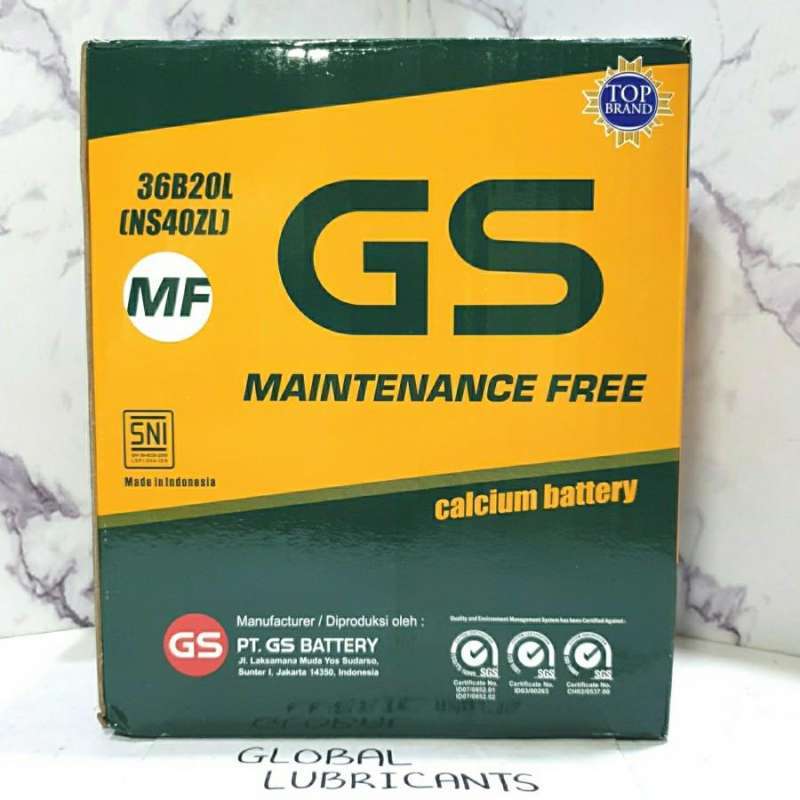 Jual Aki Kering GS ASTRA MF NS40ZL Agya/ Ayla/ Calya/ Sigra/ Sirion ...