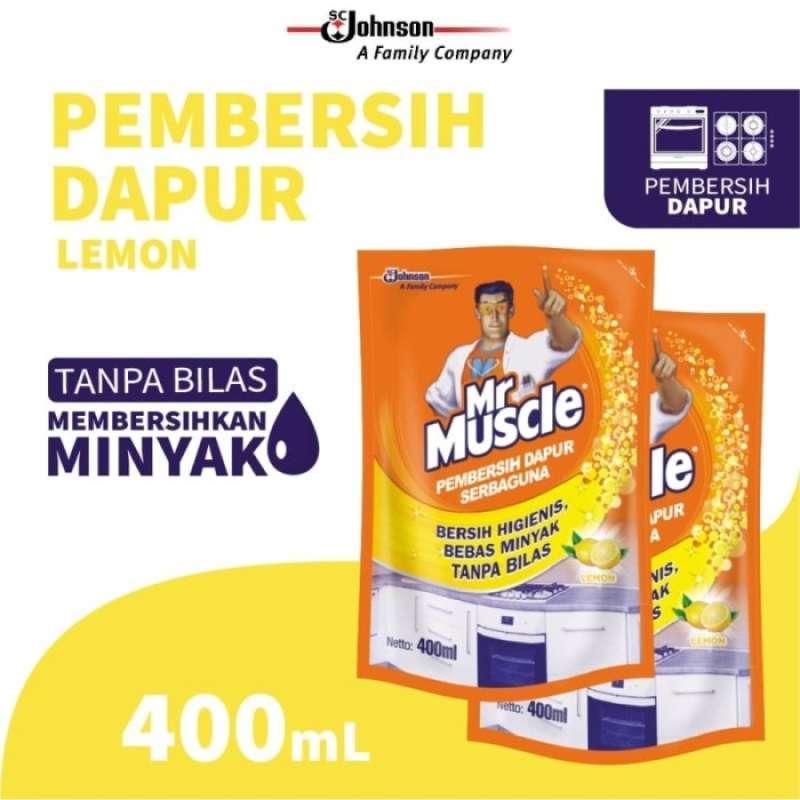 Jual Mr. Muscle Kitchen Lemon Pouch 440 Ml di Seller Laku - Laku ...