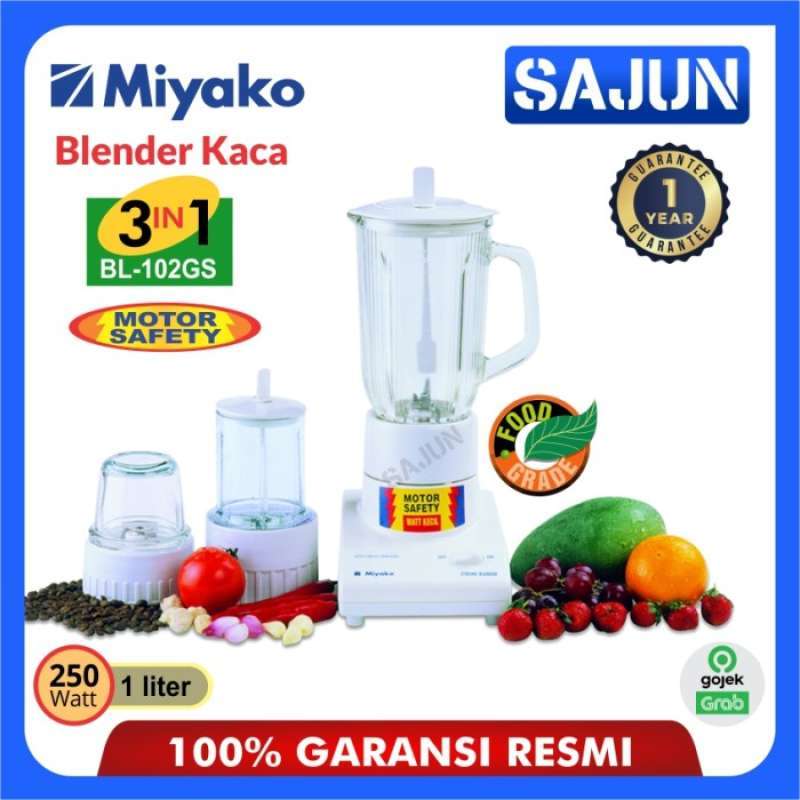 Jual Blender Kaca Miyako Bl-102Gs Pelumat 3In1 Kapasitas 1 Liter di Seller EDOGAWA STORE ...