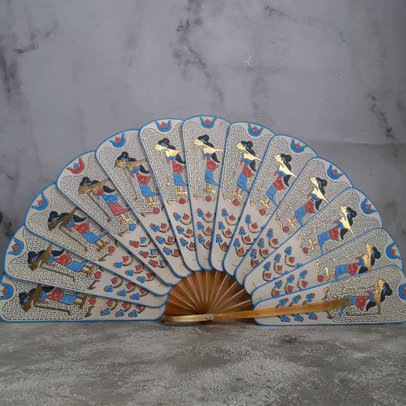 Jual Kipas Lipat Kulit Asli Motif Wayang Kulit Alusan di Seller Wayang ...