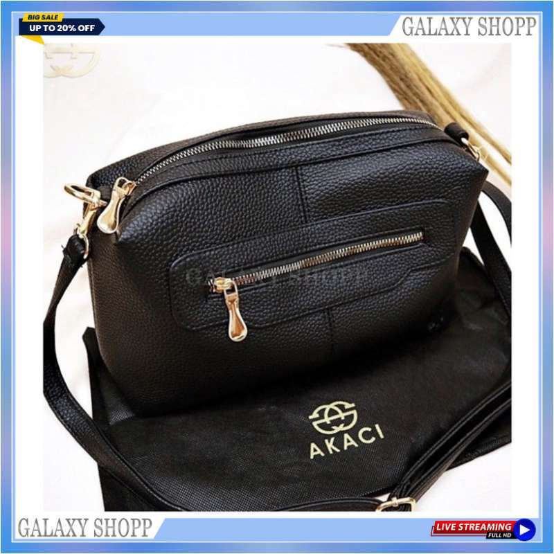 Jual Akaci Premium Tas Selempang Wanita 2 Ruang 12-7020 Sling Bag ...