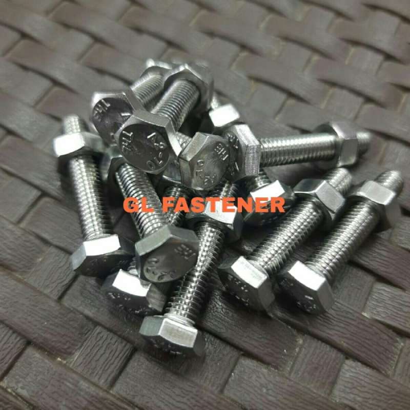 Promo Baut Mur Hex Stainless Steel 304 M6 X 16 Anti Karat Kunci 10 Sus 304 Diskon 3% Di Seller ...