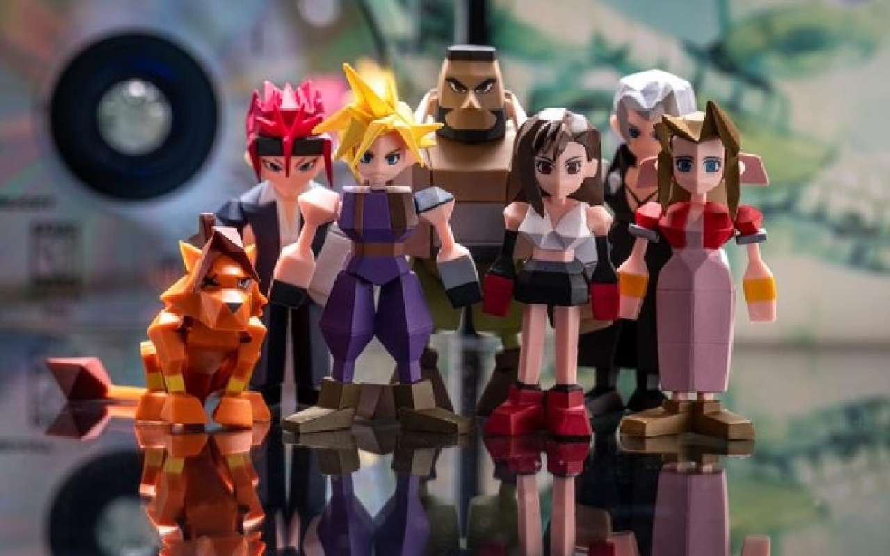 Jual ORIGINAL Final Fantasy 7 Remake Polygon Figure set 8 -NEW & VERY ...
