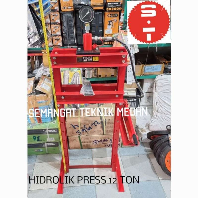 Jual 12TON MESIN ALAT PRESS HIDROLIK HYDRAULIC PRESS PRES 12TON 12T 12 ...