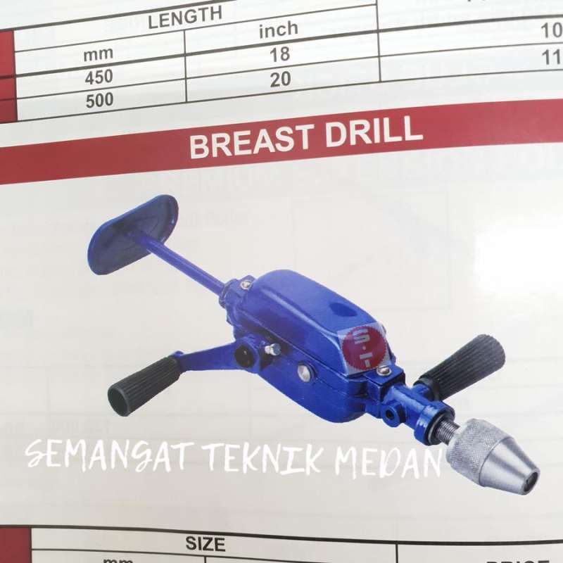 Jual 13mm Bor Tangan Dada Kayu Manual Breast Drill 13mm 13 Mm American ...