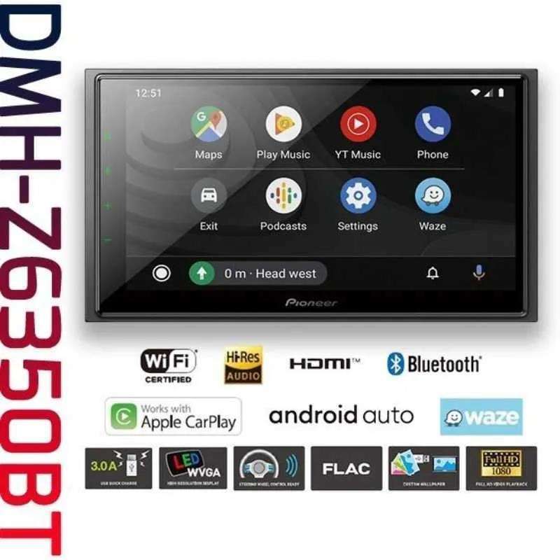 Promo Head Unit Mobil Pioneer DMH-Z6350BT alexa apple car Play Android ...