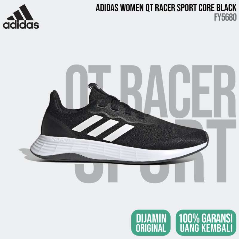Jual adidas QT Racer Sport [FY5680] Core Black Women Original RESMI ...