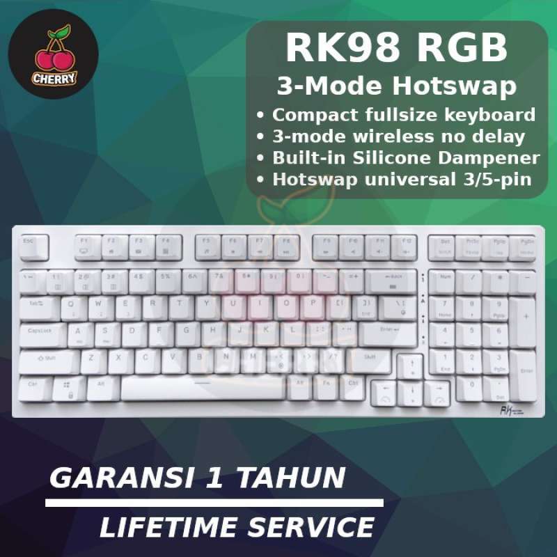 Jual Royal Kludge RK98 RGB Wireless Upgrade RK100 Mechanical Keyboard ...